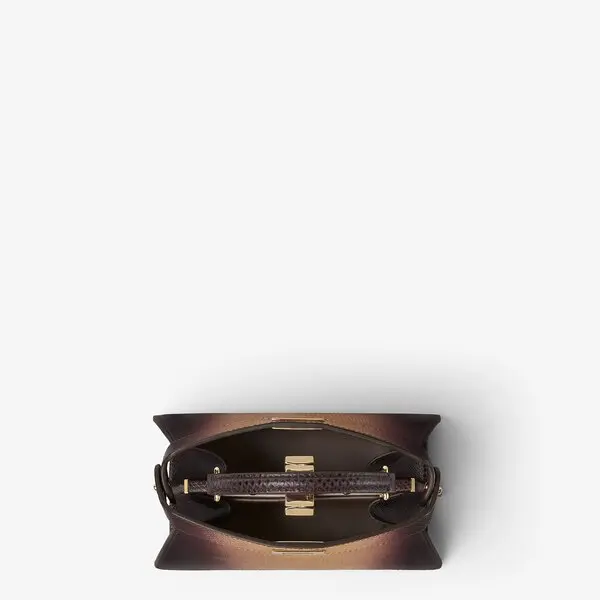 Fendi Peekaboo Iseeu Petite Gradient Brown Karung Bag